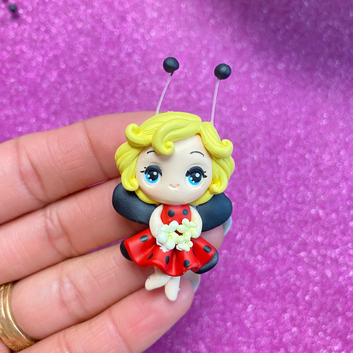 Lady bug clay (Choose One) MAX LIMIT 5 EACH – ClayBowCo